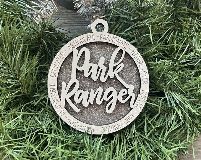 Park Ranger Ornament/ Park Ranger Gift/ Christmas Ornament/ Christmas ...