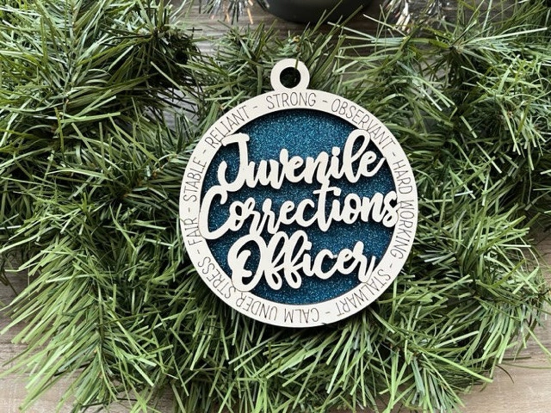 Juvenile Corrections Officer Ornament/ Christmas Ornament/ Christmas ...
