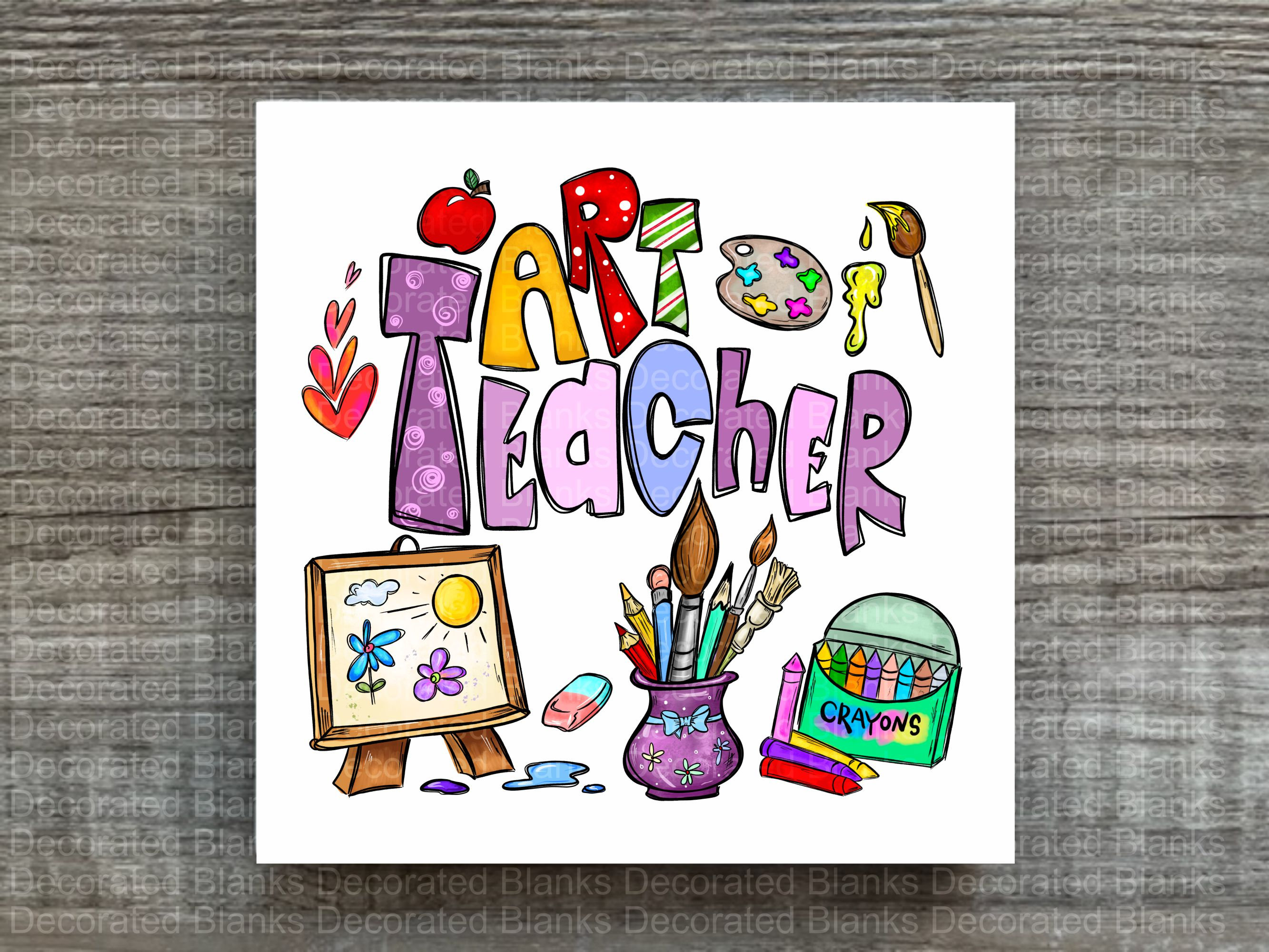 Art Teacher Plaque/ Art Teacher Sign/ Art Teacher Gift/ Gift for Art ...