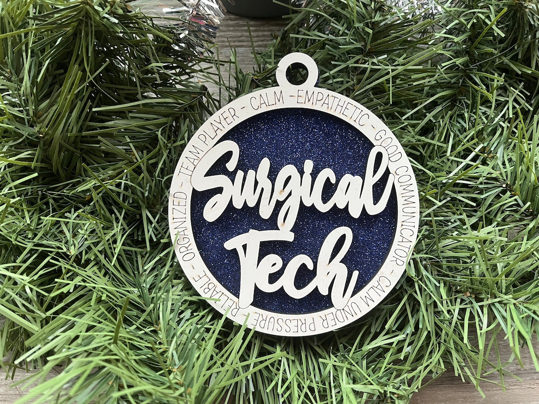 Surgical Tech Ornament/ Surgical Tech Gift/ Christmas Ornament ...