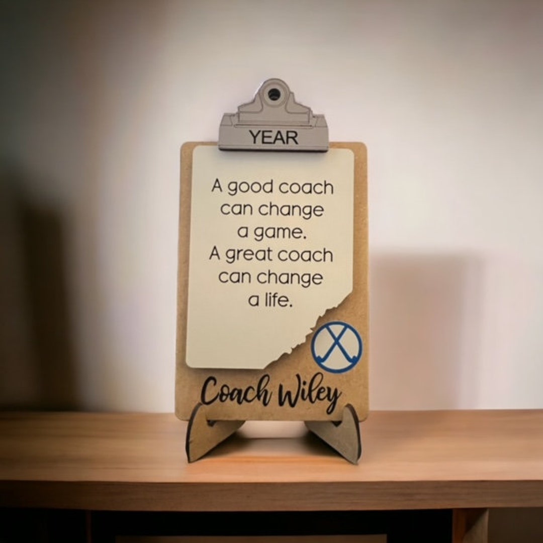 Field Hockey Coach Sign/ Clipboard Coach Sign/ Field Hockey Desk Gift ...