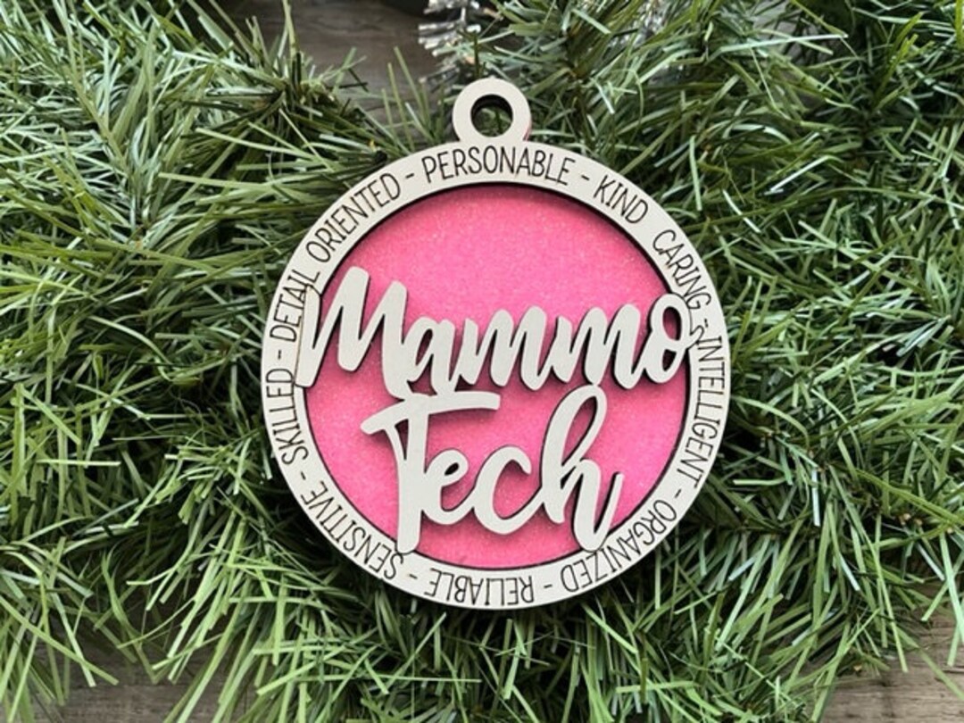 Mammo Tech Ornament/ Mammo Tech Gift/ Christmas Ornament/ Christmas ...