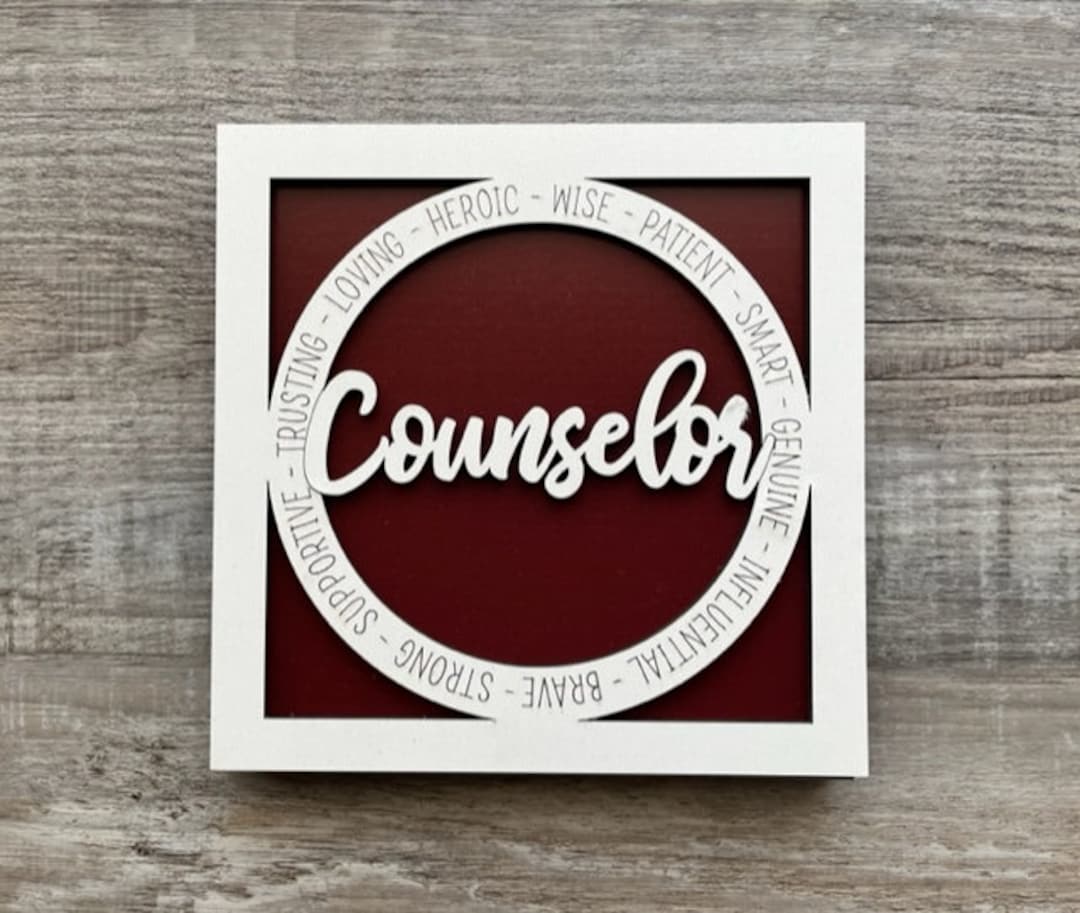 Counselor Sign/ Counselor Plaque/ Counselor Gift/ Occupational Gift ...
