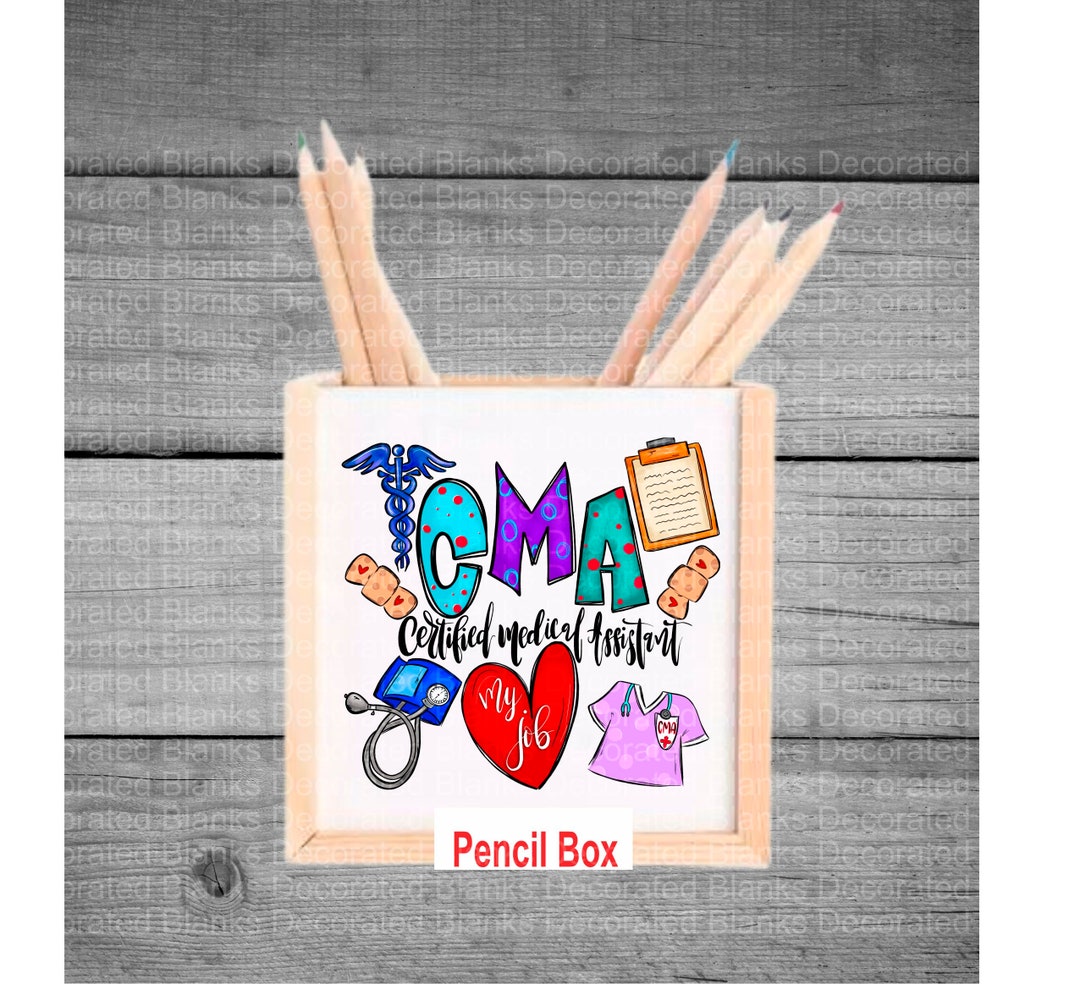 CMA Pencil Box/ CMA Gift/ Interchangeable Pencil Box/ Wood Pencil Box ...
