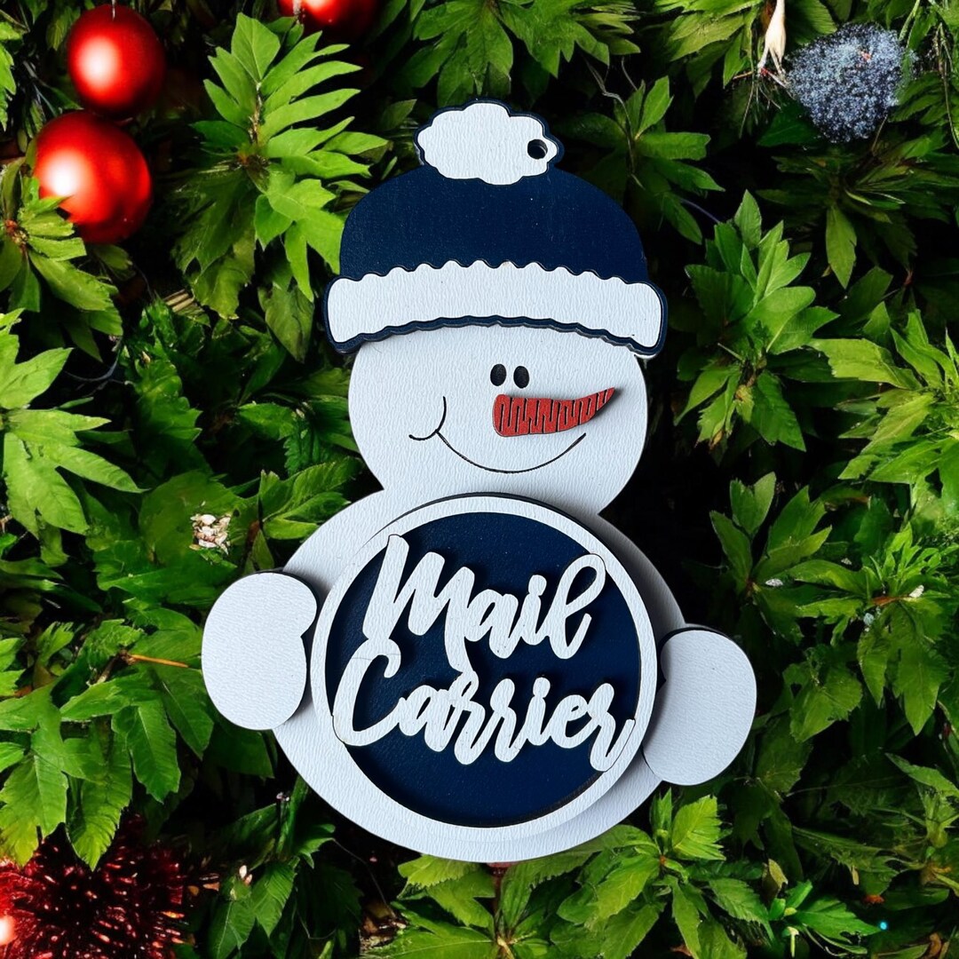 Mail Carrier Snowman Ornament/ Mail Carrier Ornament/ Occupation ...