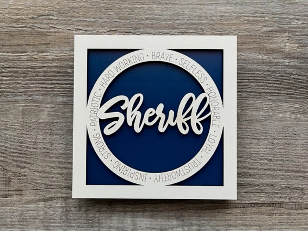 Sheriff Sign/ Sheriff Plaque/ Sheriff Gift/ Occupational Gift/ Gift for ...