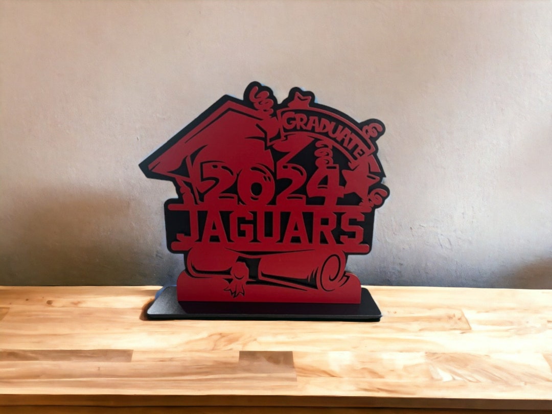 Jaguars Graduation Centerpiece/ 2024 Graduation Sign/ Personalized ...