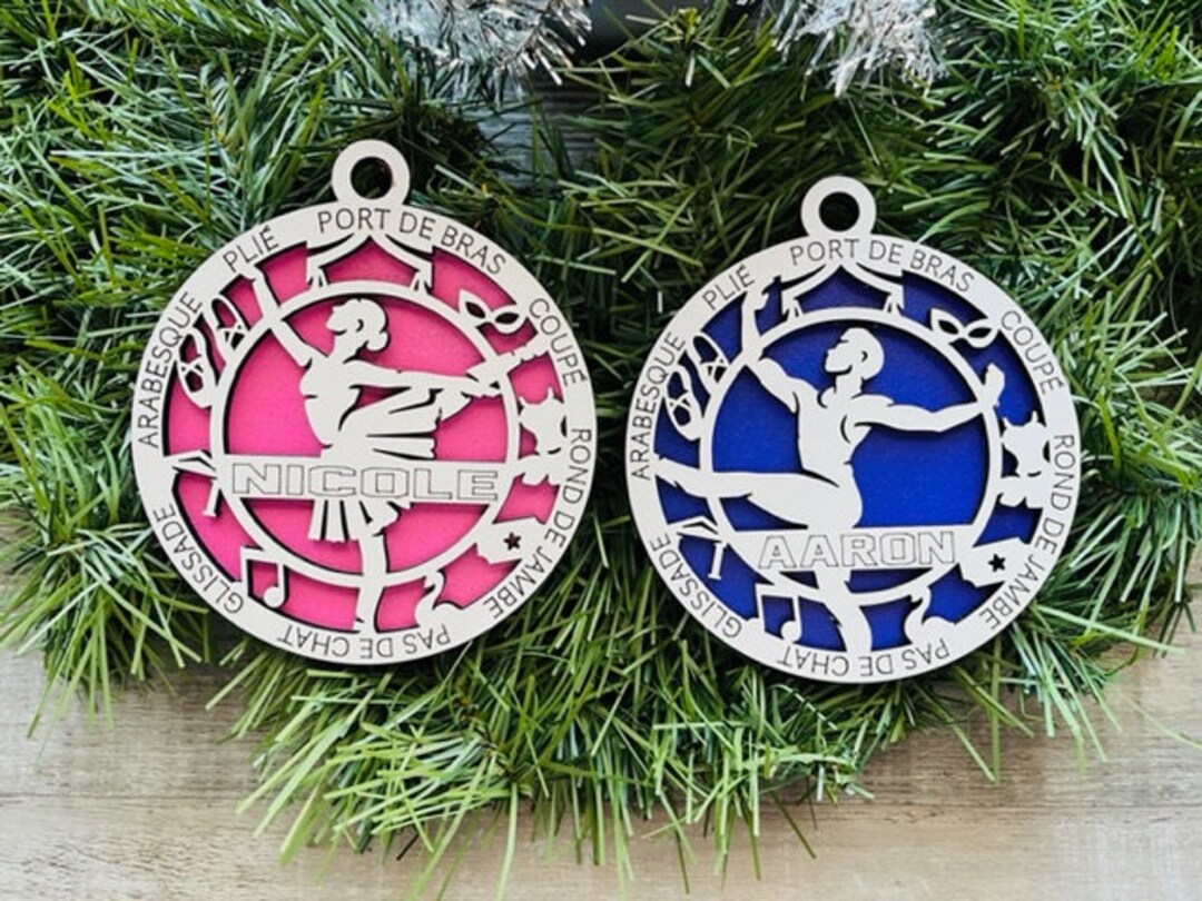 Ballet Dancer Ornament/ Personalized Ornaments/ Christmas Ornaments ...