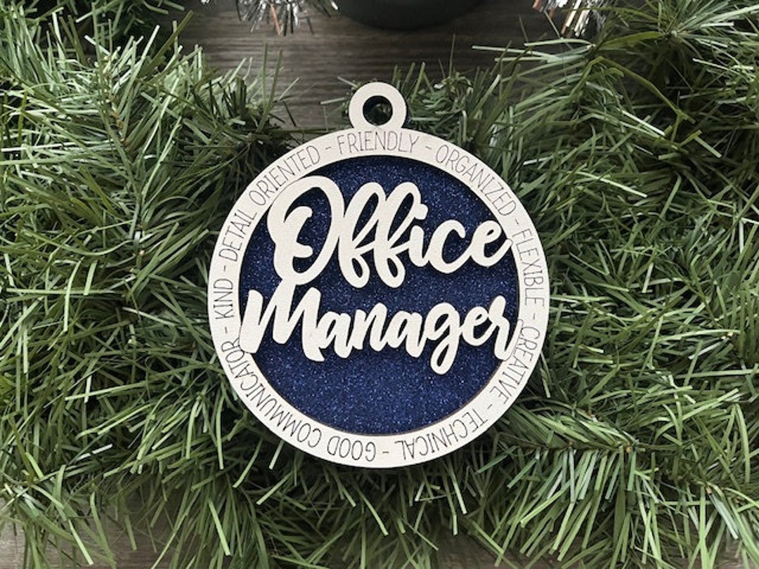 Office Manager Ornament/ Office Manager Gift/ Manager Ornament ...
