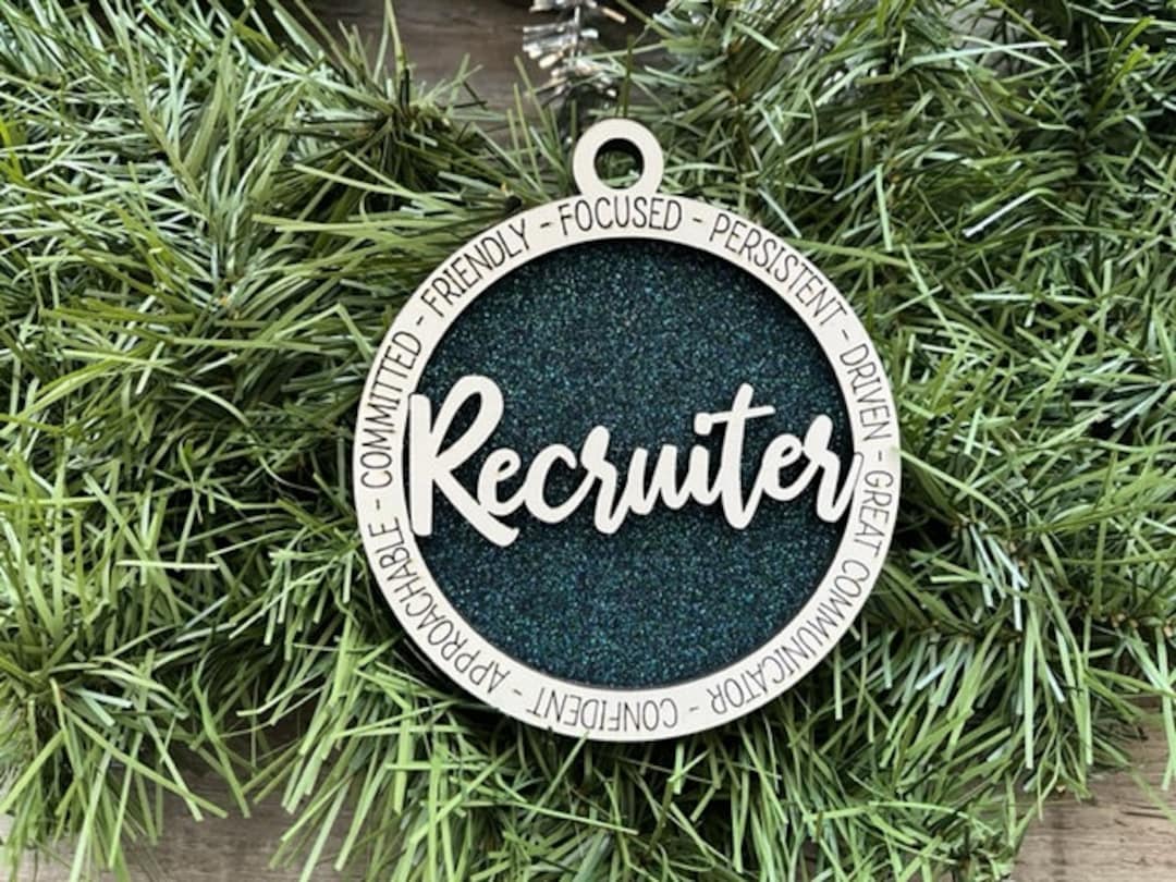 Recruiter Ornament/ Recruiter Gift/ Christmas Ornament/ Christmas Gift ...