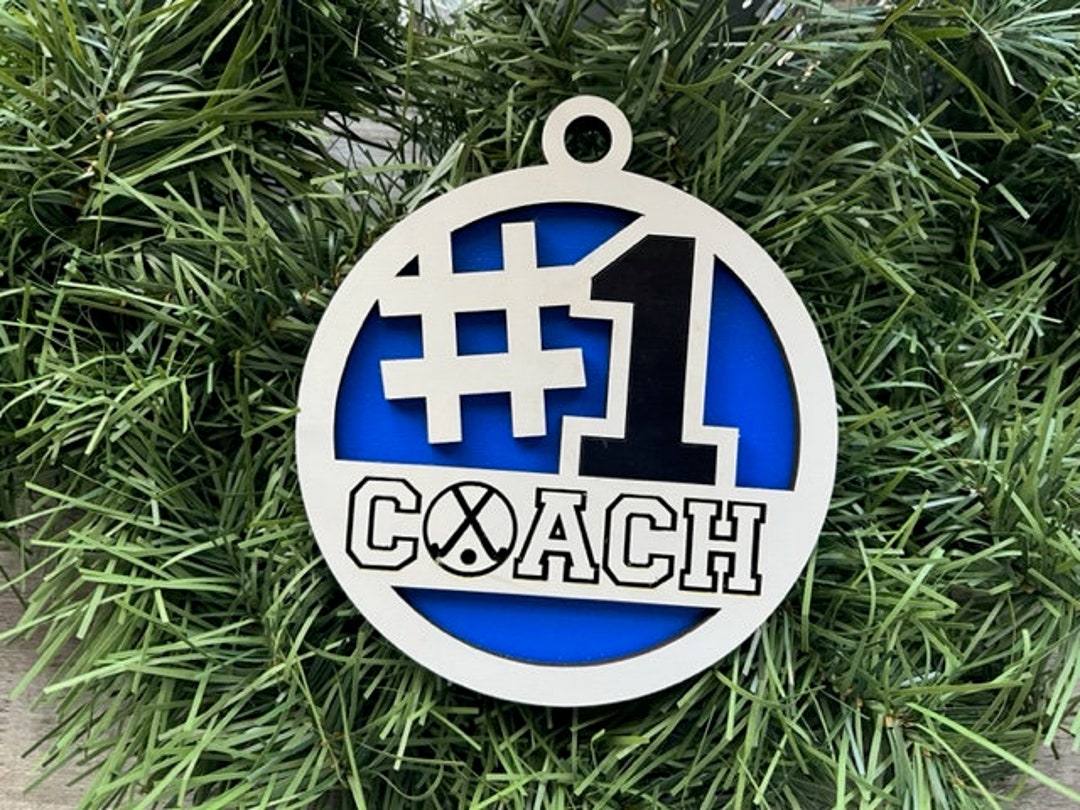 Field Hockey Coach Ornament/ #1 Coach Ornament/ Sports Coach/ Christmas ...