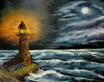 Oil Painting Bob Ross - Etsy