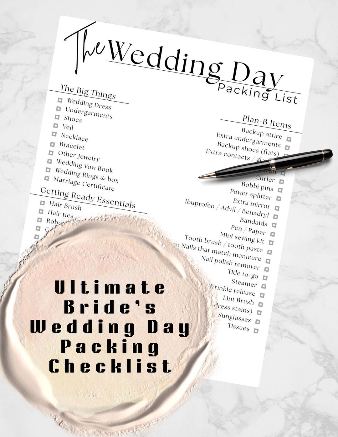Wedding Day Packing Checklist - Don't Miss Anything! Pack Like a Pro ...