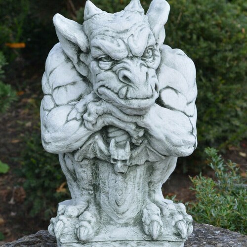 Concrete Gargoyle Sculpture Guardian Gargoyle Statue Stone - Etsy