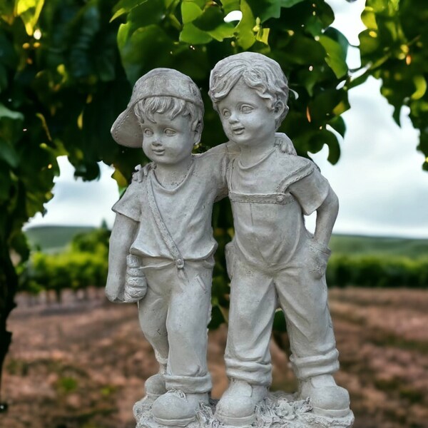 Concrete Child Statue - Etsy