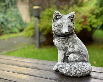 Fox Garden Statue - Etsy