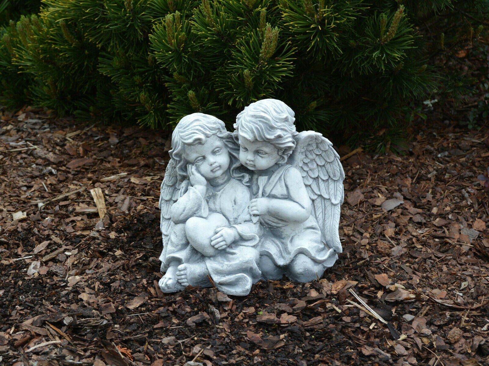 Angel Figurine Small Angels Concrete Angel Angel With - Etsy