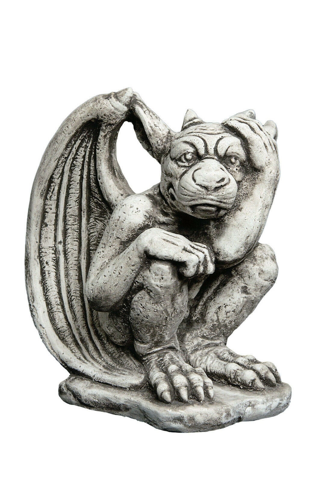 Stone Gargoyle Statue Cast Stone Gargoyle Bat Monster Statue | Etsy