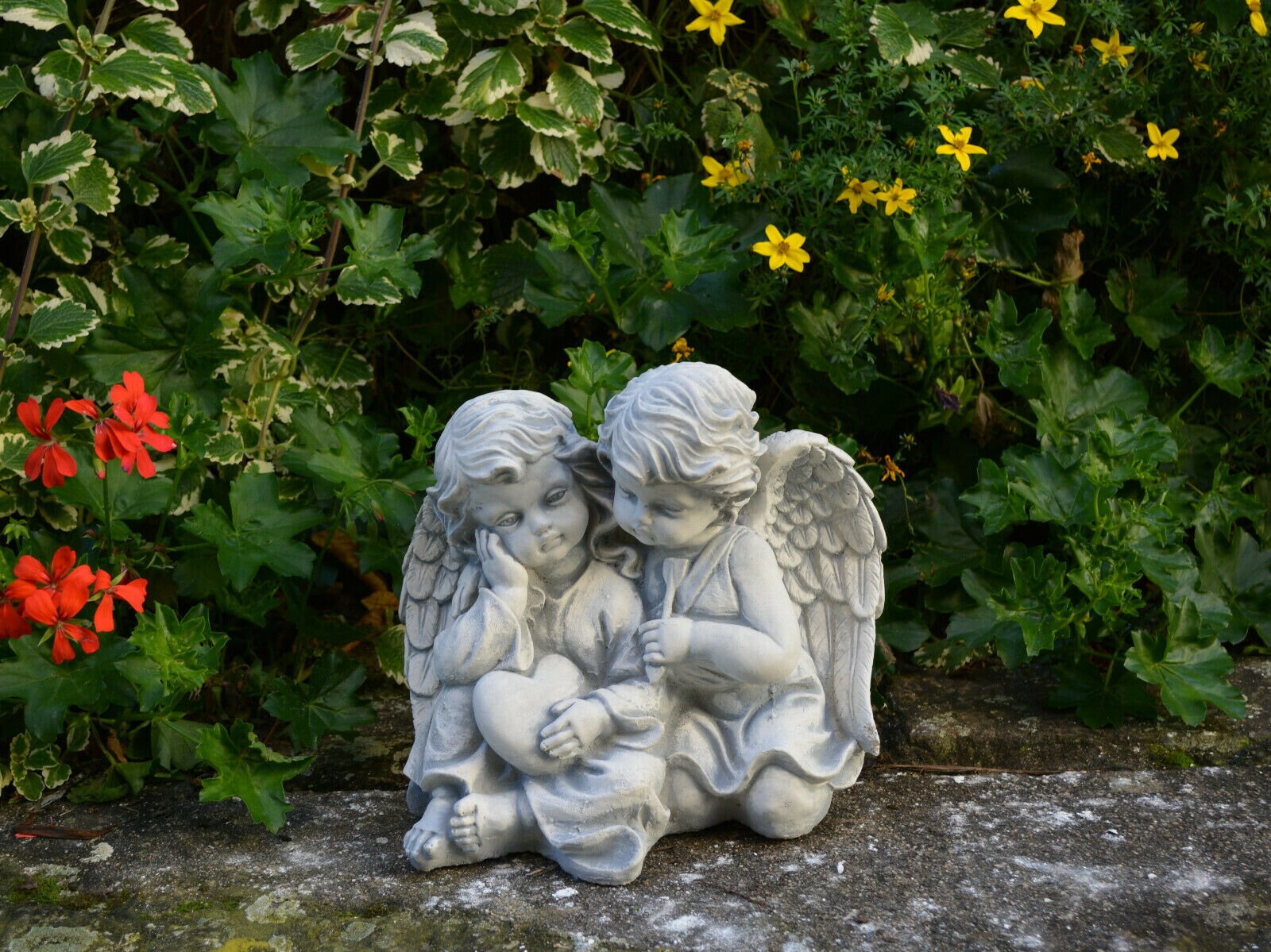 Angel Figurine Small Angels Concrete Angel Angel With - Etsy