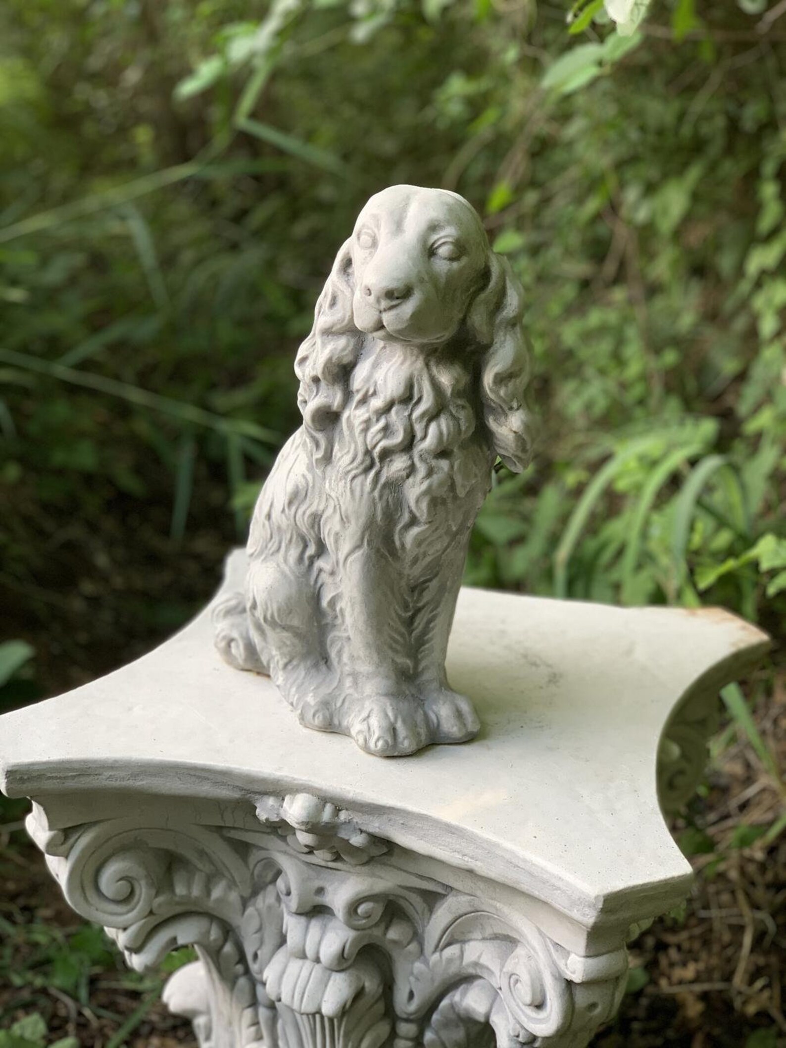 Royal Cocker Spaniel Brittany Spaniel Dog Statue Garden - Etsy