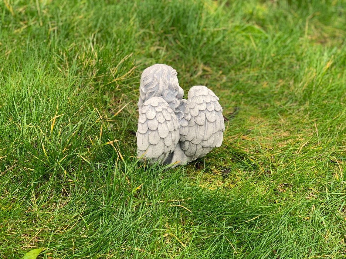 Sleeping Baby Angel Small Stone Baby Angel Figurine Angel - Etsy