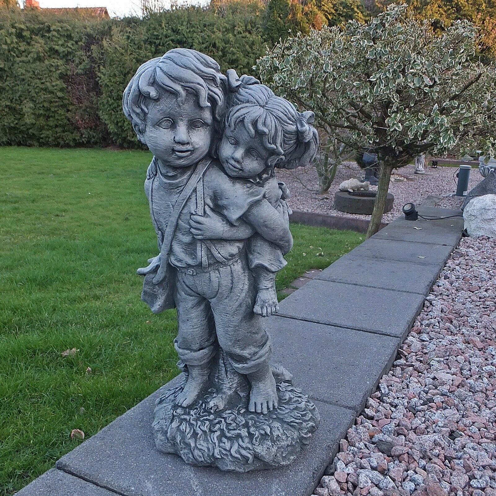Brother and Sister Statue - Etsy