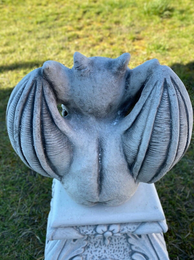 Sitting Gargoyle Figurine Gargoyle With Wings Gargoyles - Etsy