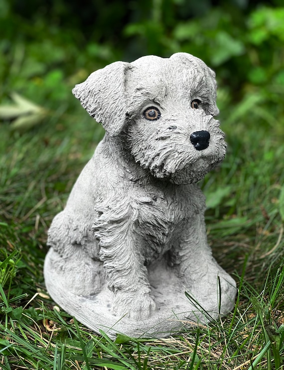 Outdoor Schnauzer Statues