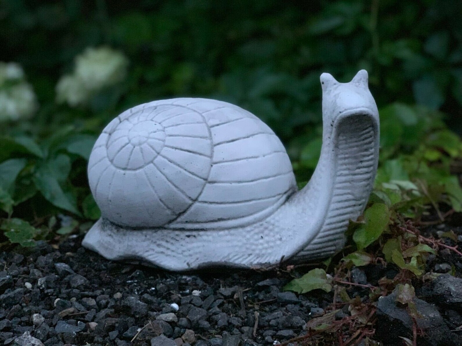 Snail Concrete Statue Large Garden Snail Figure Stone Slug | Etsy