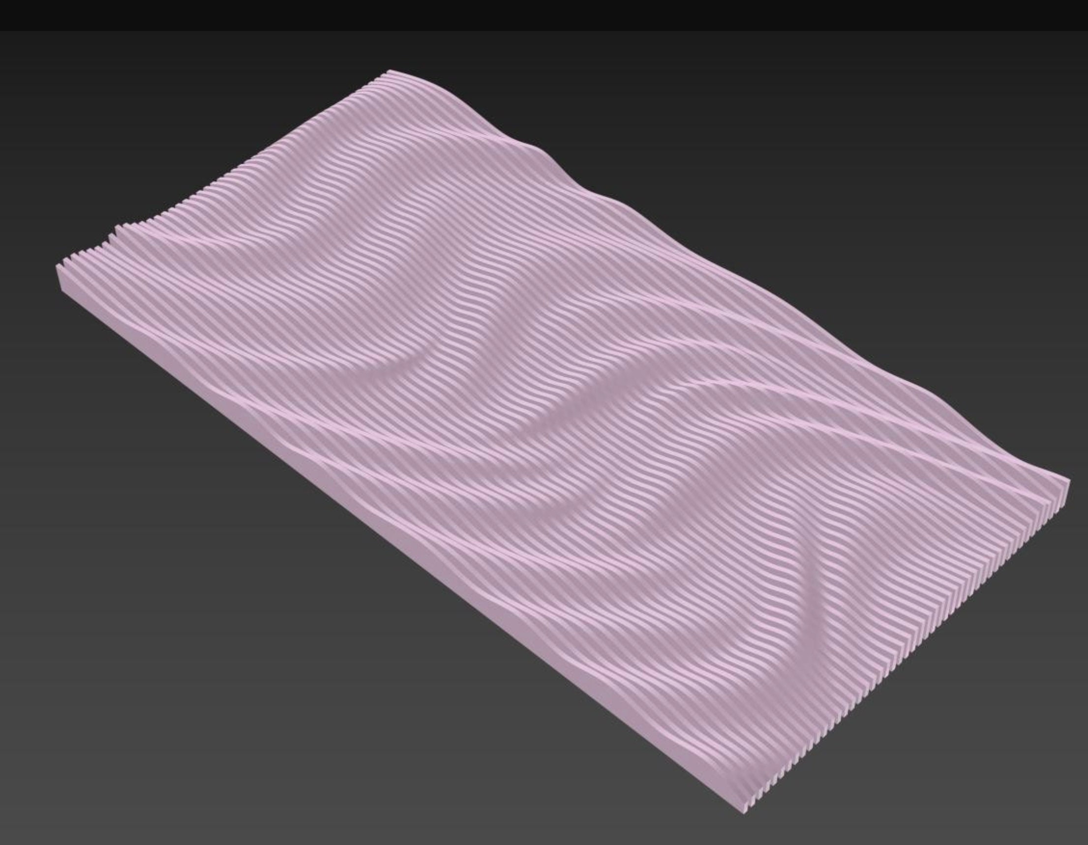 Giant Parametric 3D Wave Wall Artwork Wave - 11'6" H X 5' W - Etsy