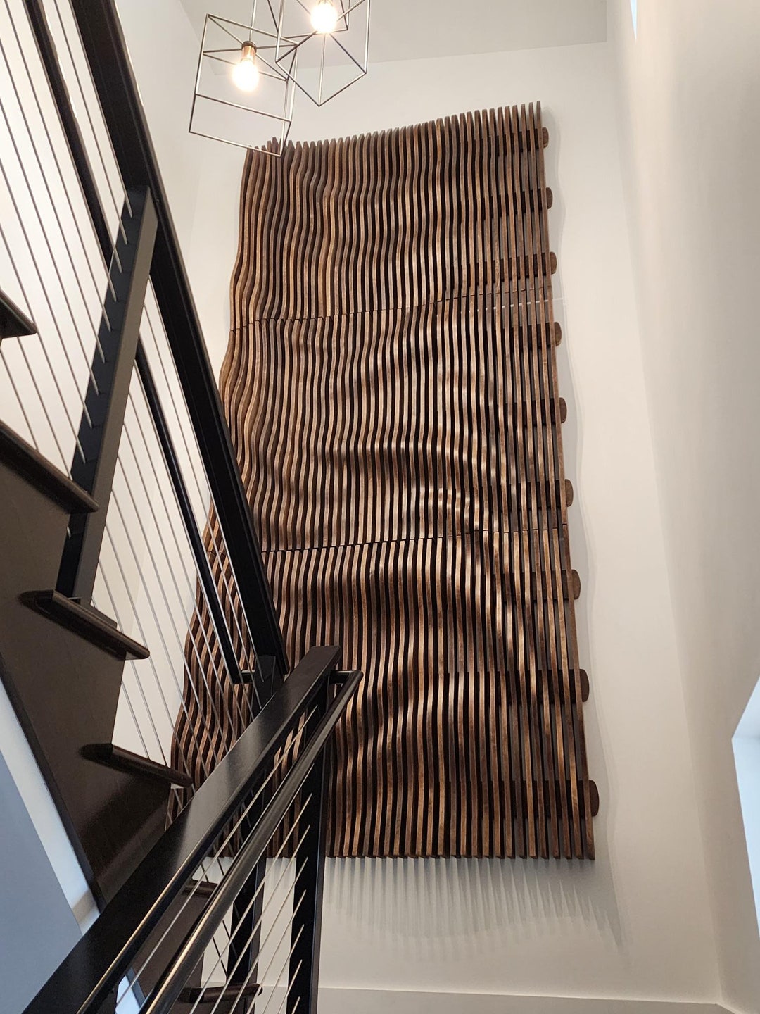 Giant Parametric 3D Wave Wall Artwork Wave - 11'6" H X 5' W - Etsy