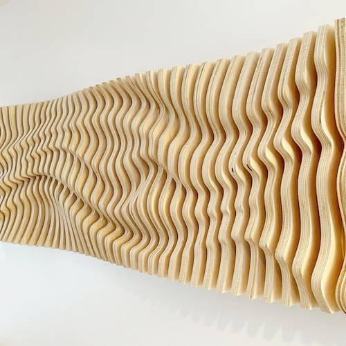 Parametric 3D Wave Wall Sculpture - Etsy