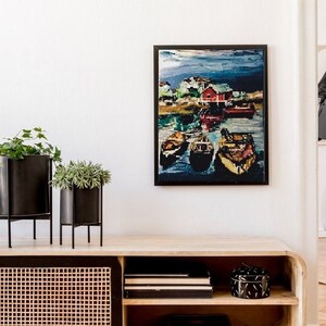 Digital Boats Printable Nature Digital Print, Marina Digital Artwork ...