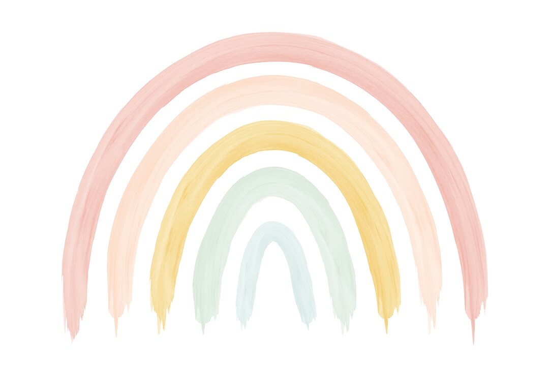 Watercolor Rainbow Art Print (printable Digital Download) - Etsy