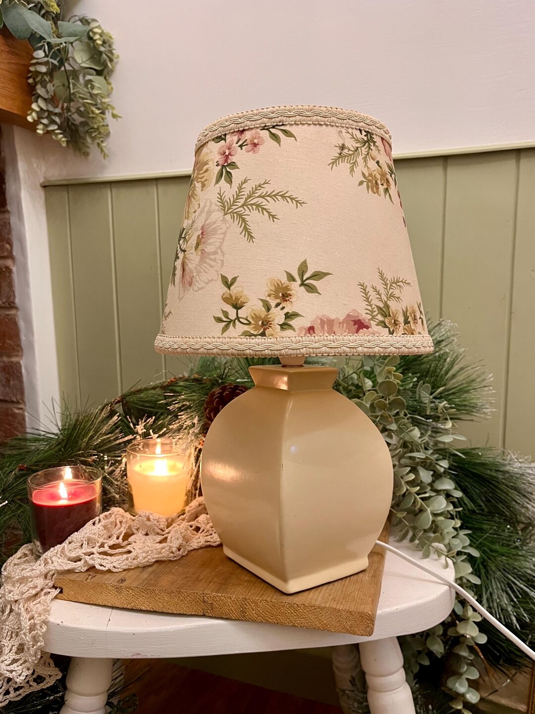 Vintage Cream Ceramic Table Lamp Base - Classic Design - Etsy