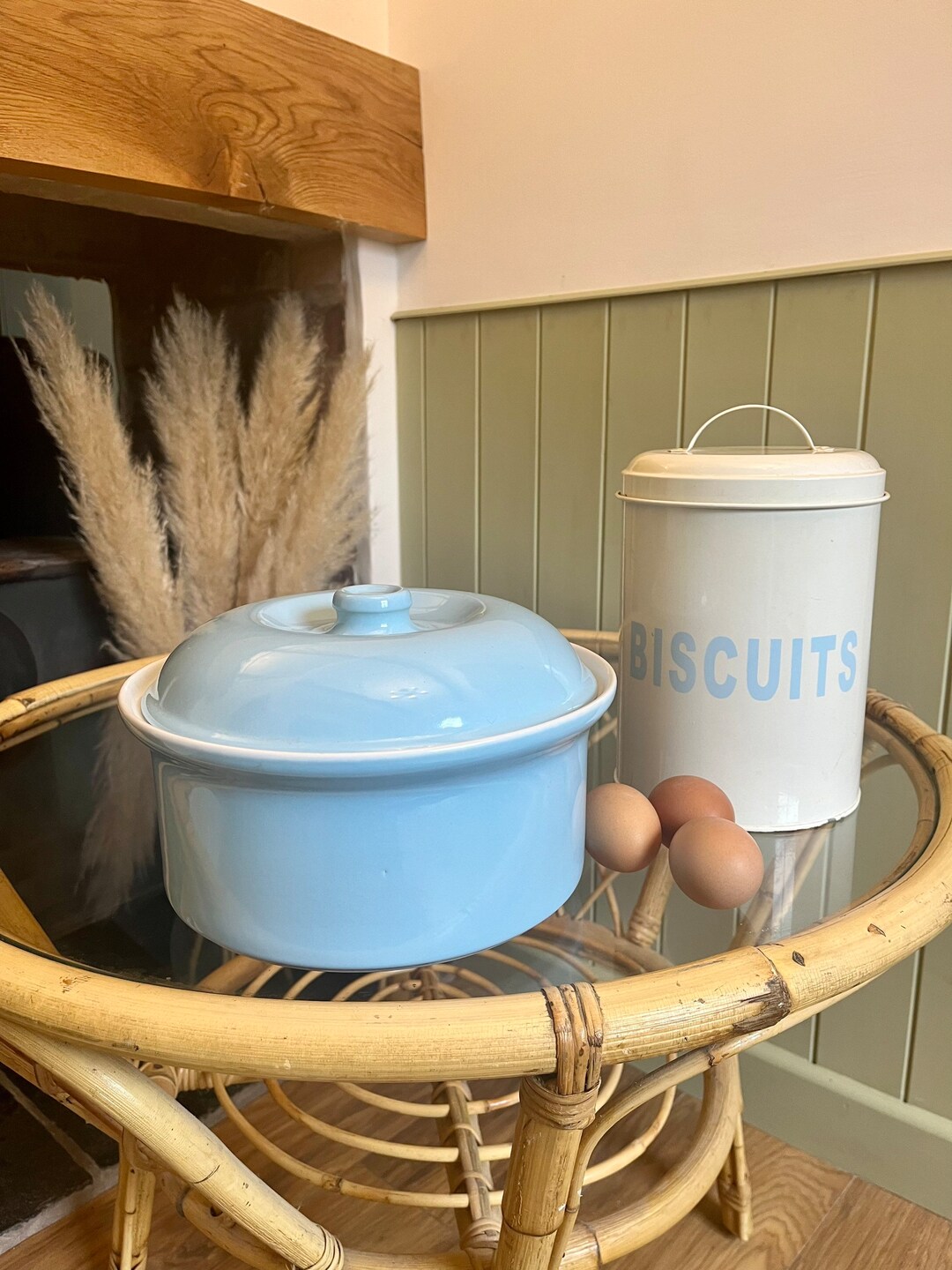 Pale Blue Cooking Casserole Pot Dish or for Kitchen Decor or - Etsy UK