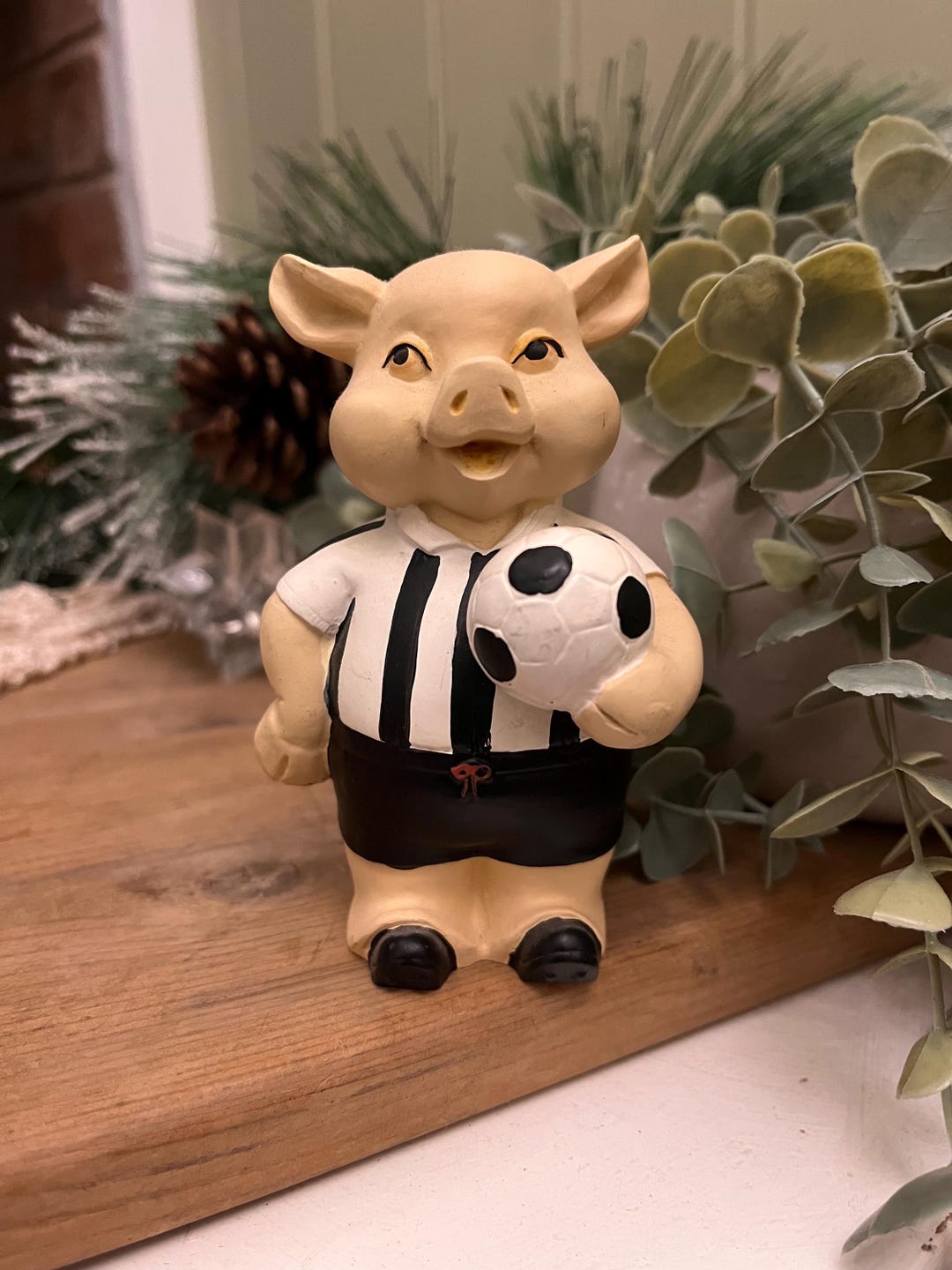 The Leonardo Collection - Sporting Pigs - Footballer - Etsy