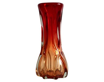 Tall Red Glass Sculpture - Etsy