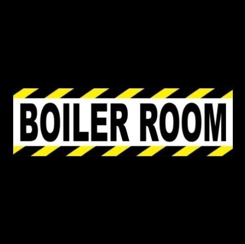 New "boiler Room" Industrial STICKER Decal Sign Warning, Business, Osha ...