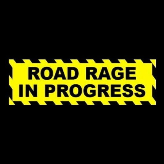 Funny Road Rage in Progress BUMPER STICKER window | Etsy