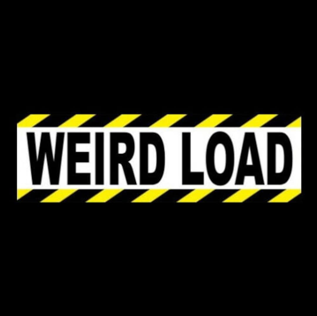 Funny "weird Load" Window Decal STICKER Bumper Sticker, Emo, Goth Girl ...