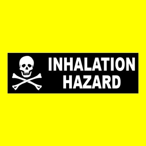 New "inhalation Hazard" Warning Sticker, Industrial Decal Sign ...