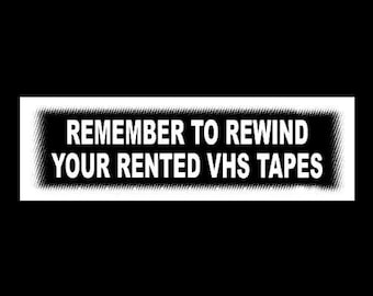 Picture Show - Be Kind Please Rewind VHS Video Skateboard Sticker ...