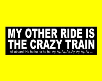 Crazy Train Sticker - Etsy