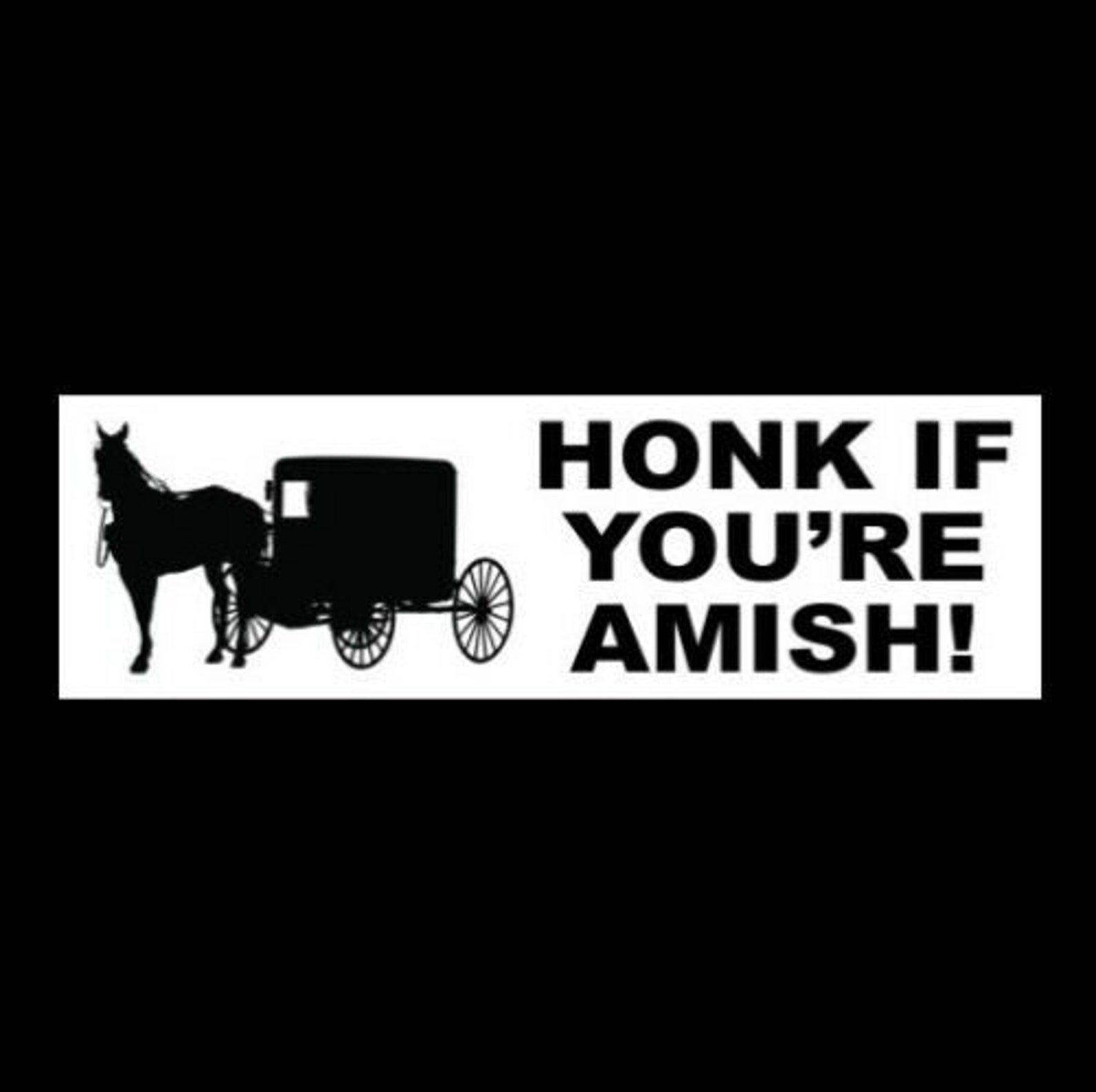 Funny honk If You're Amish Window Decal - Etsy