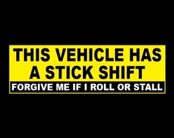 Stick Shift Sticker | Etsy