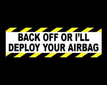 Anti Tailgating Decal - Etsy