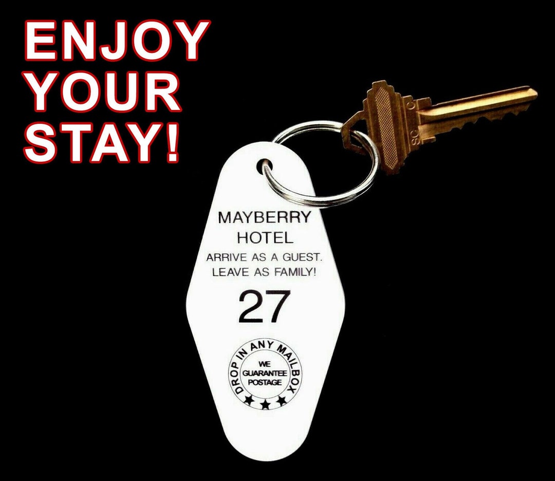 MAYBERRY HOTEL the Andy Griffith Show Prop Key Tag, Darlings, Room #27 ...