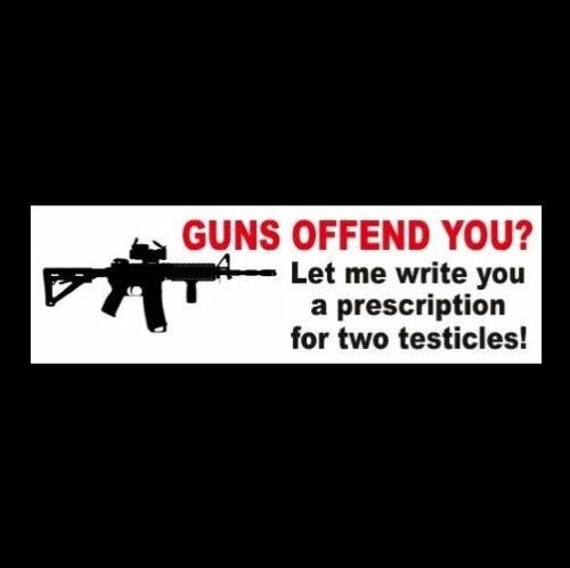 Funny Pro Gun Bumper Stickers