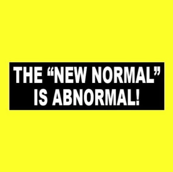 Funny the new Normal is Abnormal | Etsy